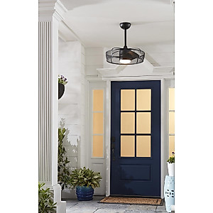 Fanimation FP8519BL Henry Fan-Light Kit, Black 14.33x22.09x22.09