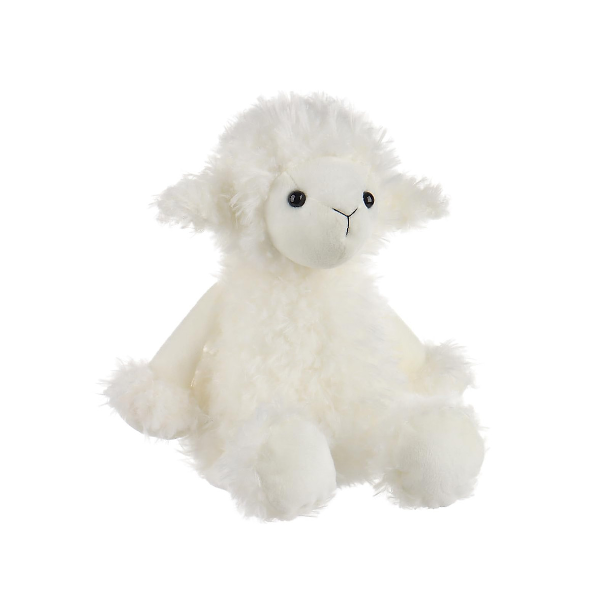 Apricot Lamb Toys Plush White Plush Lamb Stuffed Animal Soft Cuddly Perfect for Child （White Plush Lamb ，8.5 Inches
