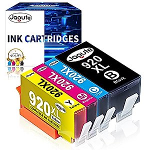 Jagute Compatible 920XL Ink Cartridges Replacement for HP 920XL Ink Cartridge for Hp Officejet 6500 6000 7000 7500 6500A 7500A Printer-4 Pack