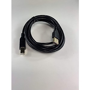 OMNIHIL High Speed 2.0 USB Data Trasfer Cable + AC Power Cord Compatible with HP Laserjet Pro Enterprise 100, 200, 300, 400, 500, 600, 700 Series Printers