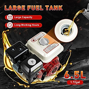 simimasen 160CC 4-Stroke Gas Engine 6.5HP Petrol Engine Air Cooled Gasoline Motor Multi-Use Engine Pull Start for Honda GX160 OHV Air Cooled Horizontal Shaft