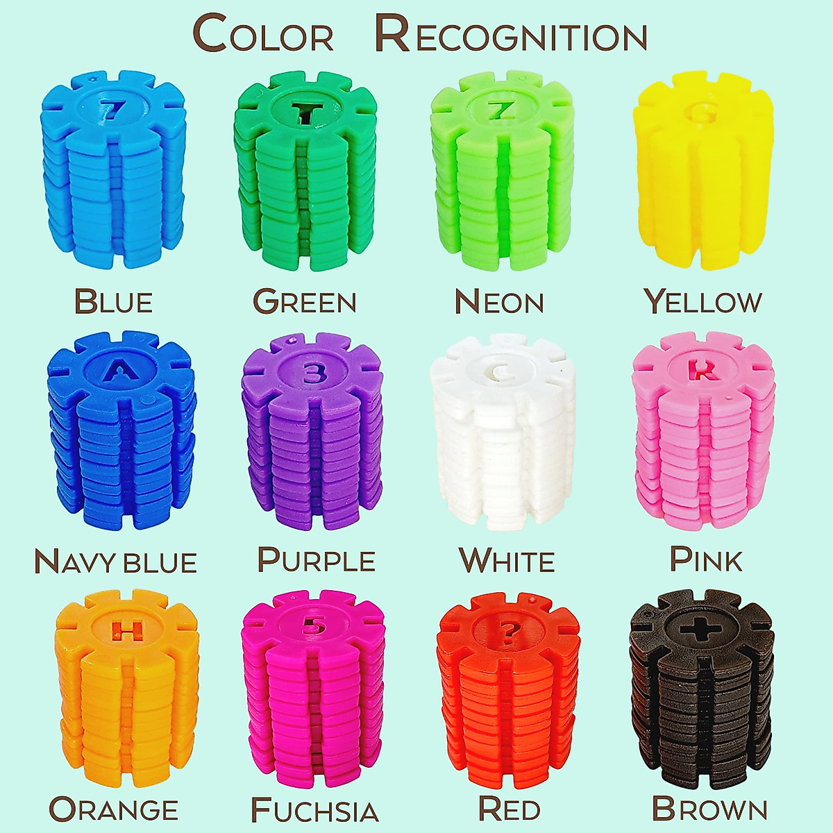 TOYLI Smart Coins 500 Pieces Interlocking Discs Set, Kids STEM Toys, Kindergarten Classroom Must Haves