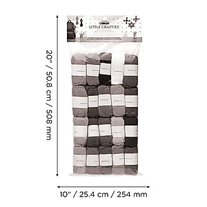 Caron® Little Crafties™ 20 Assorted Acrylic Yarn Skeins 63yd Each for Knitting and Crochet Projects , Multipack Starter Kit