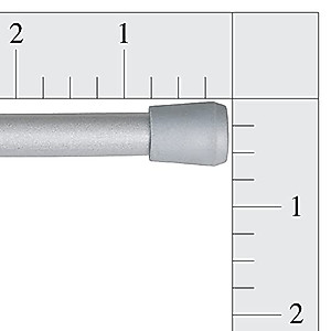 Interior Living 28-48 in. Adjustable Spring Tension Rod, 2-Pack, 7/16 in. Diameter, Silver