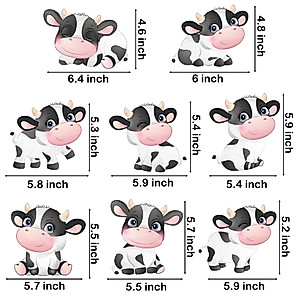 Cow Party Centerpieces Decoration 24pcs Cow Theme Party Table Toppers for Cow Baby Shower Centerpieces Decoration Farm Animal Birthday Party Supplies