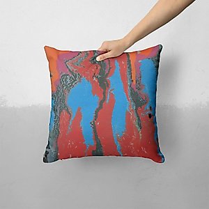 iiRov Abstract Wet Paint Retro V4 - Custom Decorative Home Decor Indoor or Outdoor Throw Pillow Cover Plus Cushion Set for Sofa, Bed or Couch (Pillow CASE Cover Plus Cushion)
