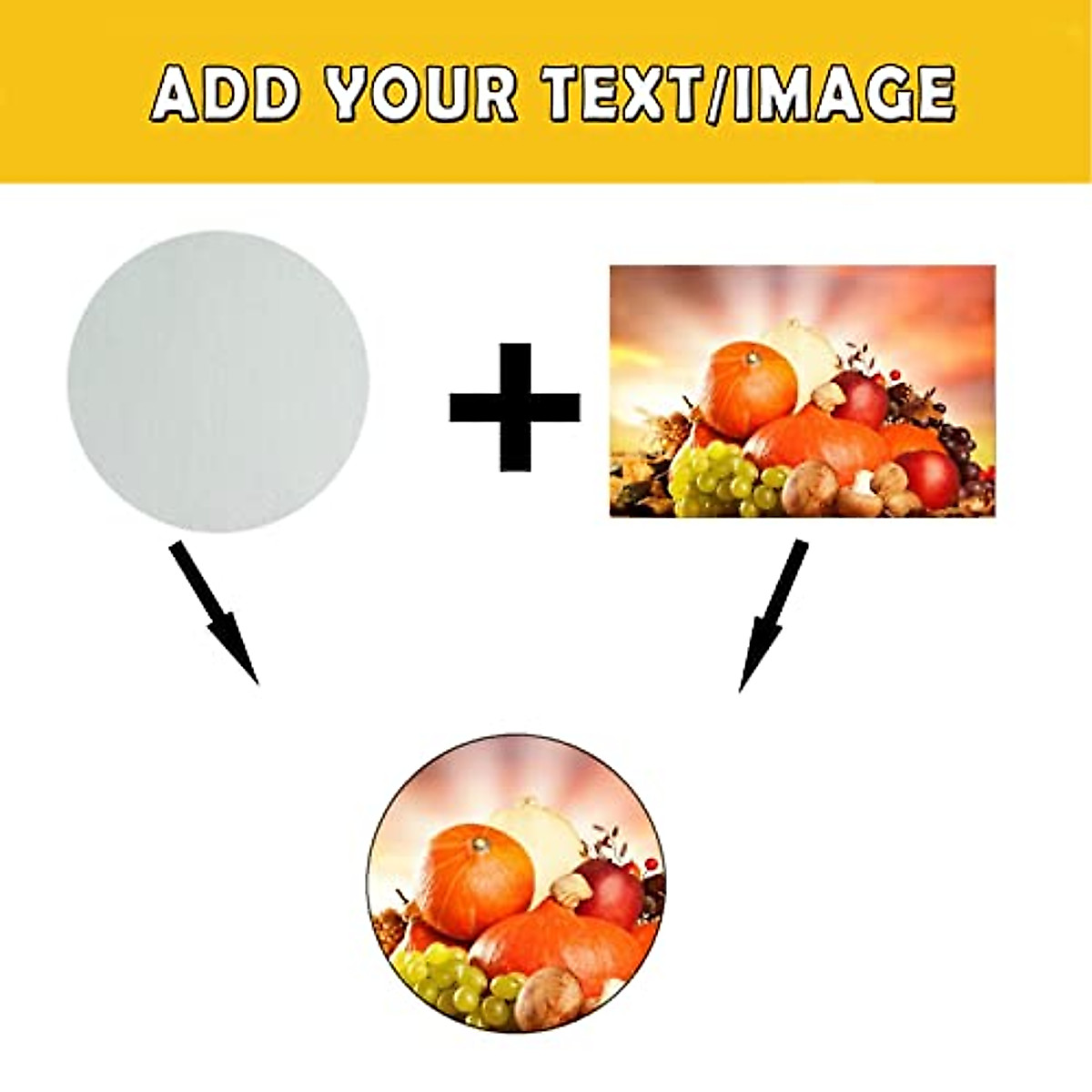 Custom Doormat Indoor Area Rug Carpet Personalized Design with Text Photo Logo Image Housewarming Gift Non-Slip Washable Floor Bath Mat Suit for Home Garden Office Entry Decorative (Circular - 31.5")