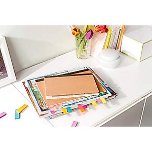 Post-it Tabs Value Pack, Asst Primary Colors, 1 in and 2 in Sizes, 114 Tabs/Pack (686-VAD1)