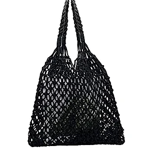 Lytosmoo Straw Beach Tote for Women Summer Beach Bag Woven Tote Bag Handbags