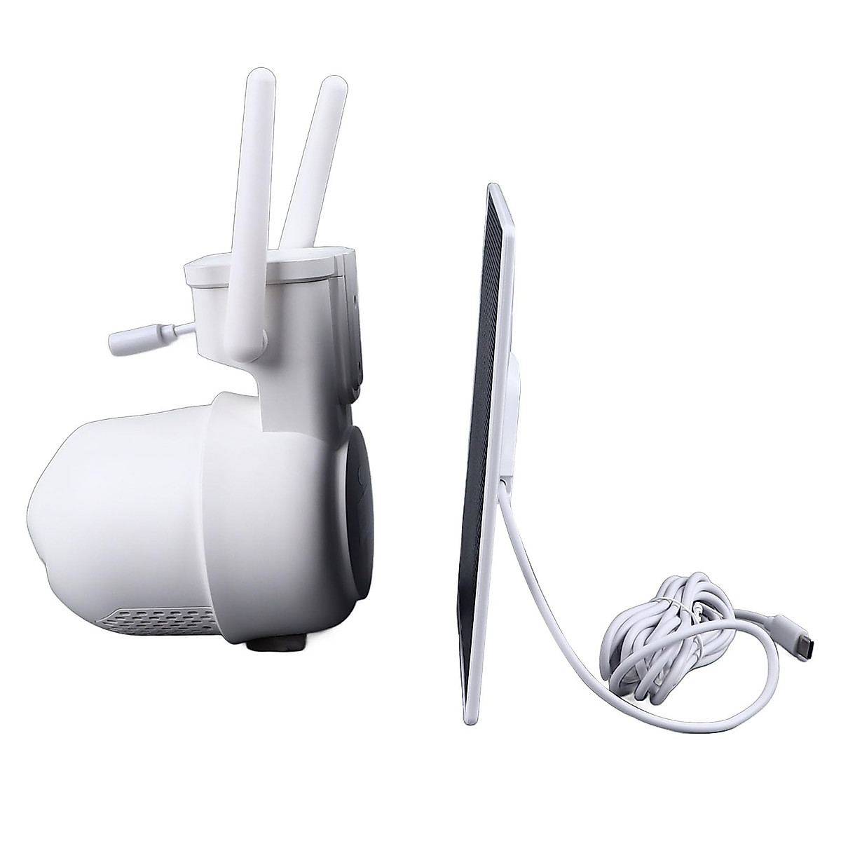 Dioche Security Cameras Wireless Outdoor Solar Battery Powered, 2K HD Image Wireless Waterproof Outdoor Security Camera with Night, PTZ Function