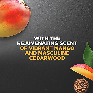 DOVE MEN + CARE Body Wash Rejuvenating Mango + Cedarwood 4 Count for Men with 24-Hour Nourishing Micromoisture Technology 18 oz