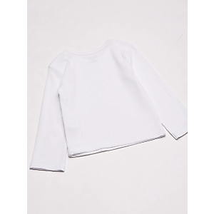 Hanes Kids Long-Sleeve Undershirt, Flexy Soft Knit Expandable Shoulder Pullover for Babies & Toddlers, 4-Pack, Diamond White, 18-24 Months