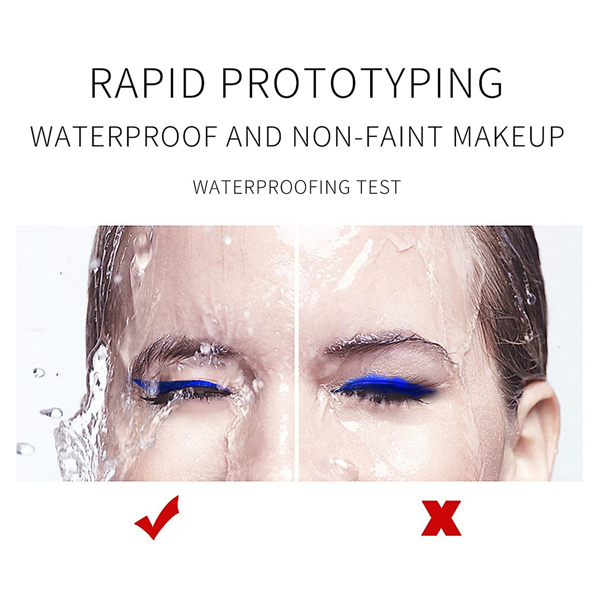 Liquid Eyeliner, Deep Blue Eyeliner Liquid, Long-lasting Colored Eyeliners, White Black Red Brown Green Purple Waterproof High-pigmented Colorful Eyeliners for Eye Makeup,1PC Deep Blue