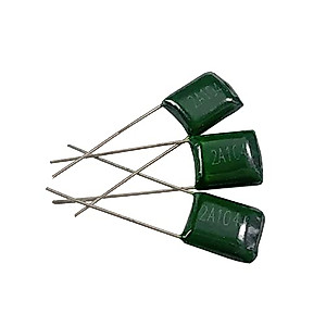 Cermant 20pcs 0.1uf 100V Polyester Capacitor 2A104J 100nf Mylar Film Capacitor CL11 Electrolytic Capacitors for TV, LCD Monitor, Game