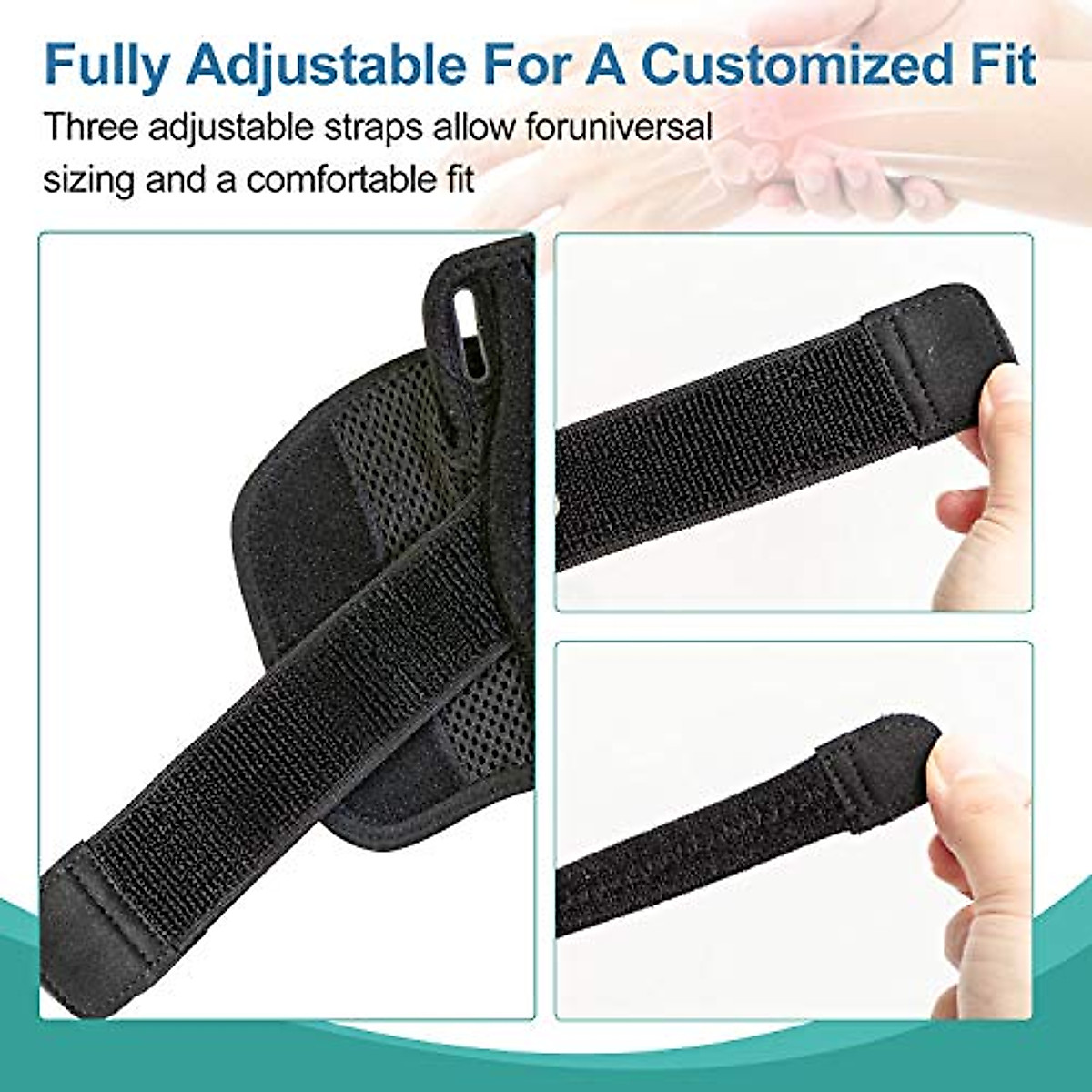 Kimihome Thumb Spica Splint - FSA or HSA eligible - 1 PCS Thumb Wrist Stabilizer for Pain Relief, Tendonitis, Sprained and Carpal Tunnel Supporting, Thumb Spica Splint Fits Both Left and Right Hands