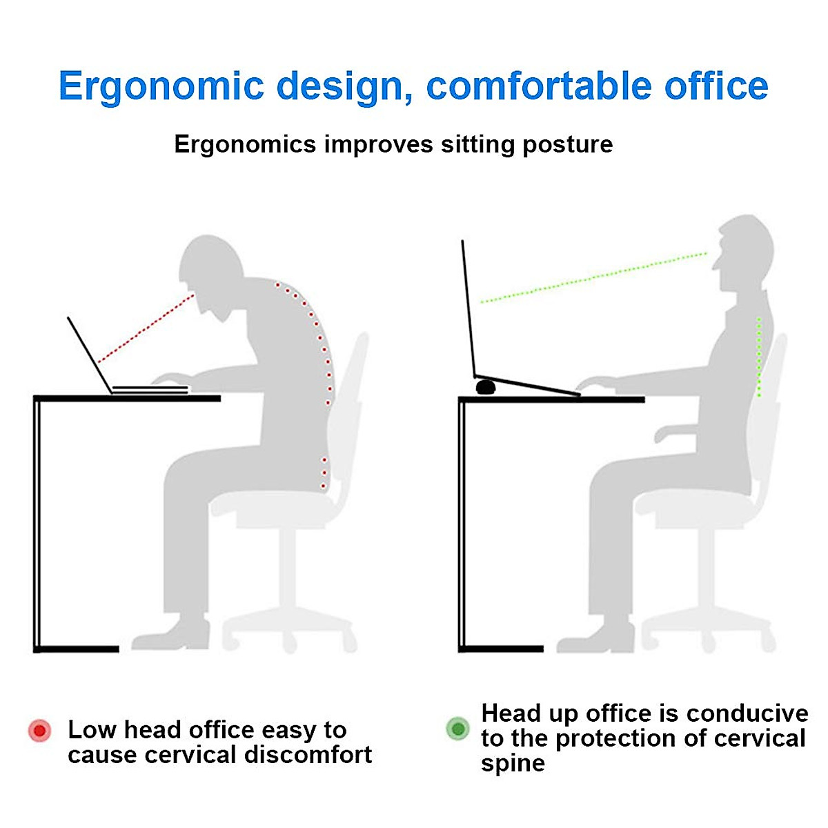 CALIDAKA Laptop Cooling Stand, Ergonomic Laptop Stand Small Invisible Cooler Ball Portable Magnetic Foot Heat for Notebook Computer Laptop