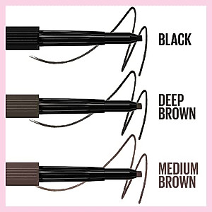 Maybelline New York Hyper Easy No Slip Pencil Eyeliner Makeup, Black, 0.001 oz.