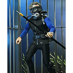 NECA Jaws Shark CAGE Hooper 8IN Clothed Action Figure