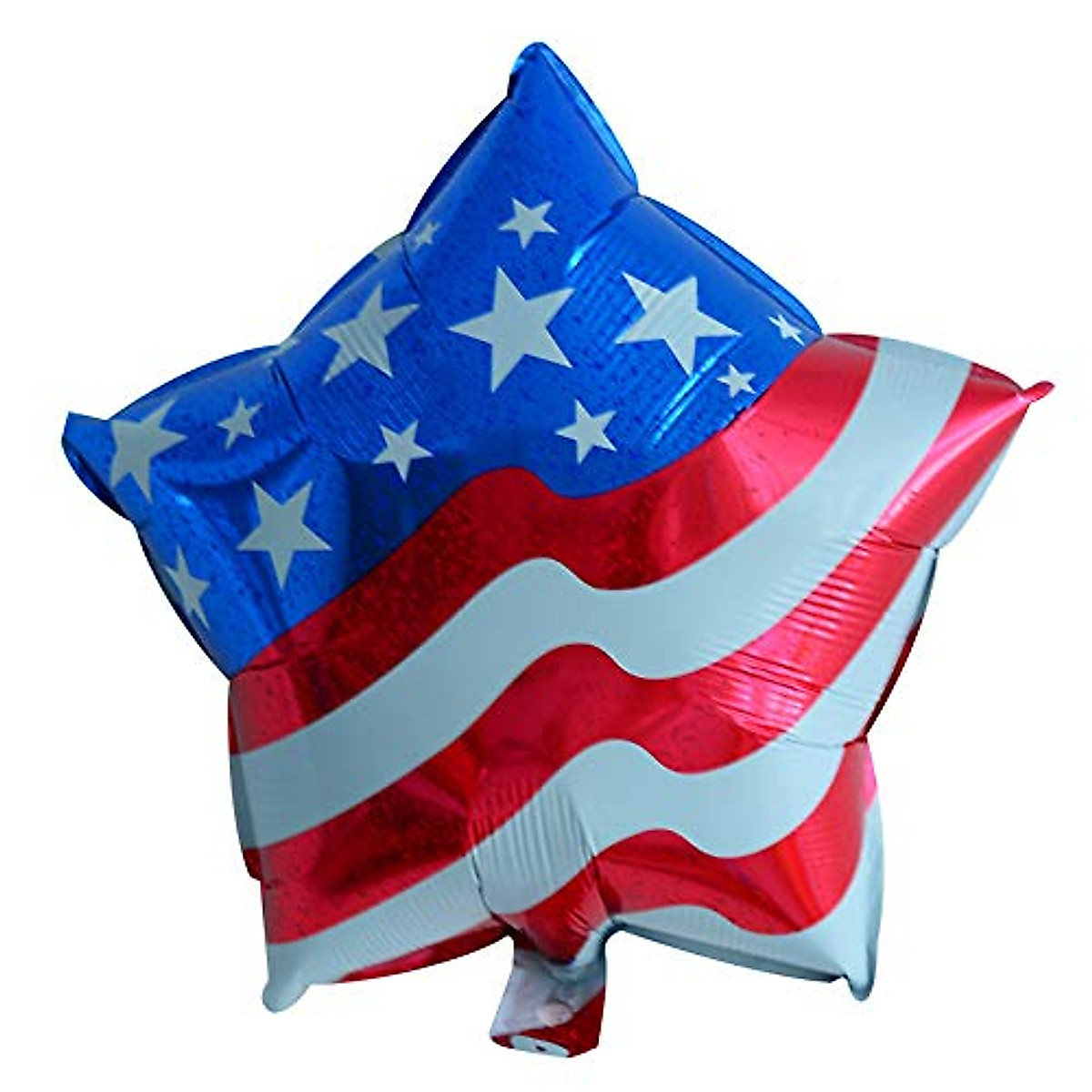 Huture 5PCS USA Flag Star Patriotic Aluminum Foil Balloons Mylar Balloons Kit 2 Stars Balloons 3 USA Letter for Birthday Celebration Holiday Events Party Favors Supplies Decoration Set