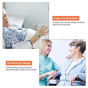 Healifty Adult Cloth Diaper Washable Elastic Reusable Adult Nappy Breathable Leakfree Patient Underwear Pants for Old Man Incontinence Teen Special Needs Suits Black, 39X26X0.9CM (125415UAON)