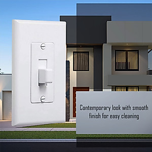 TayMac 2570W Masque 1-Gang Device Cover-Up Wallplate, 1-Pack, White