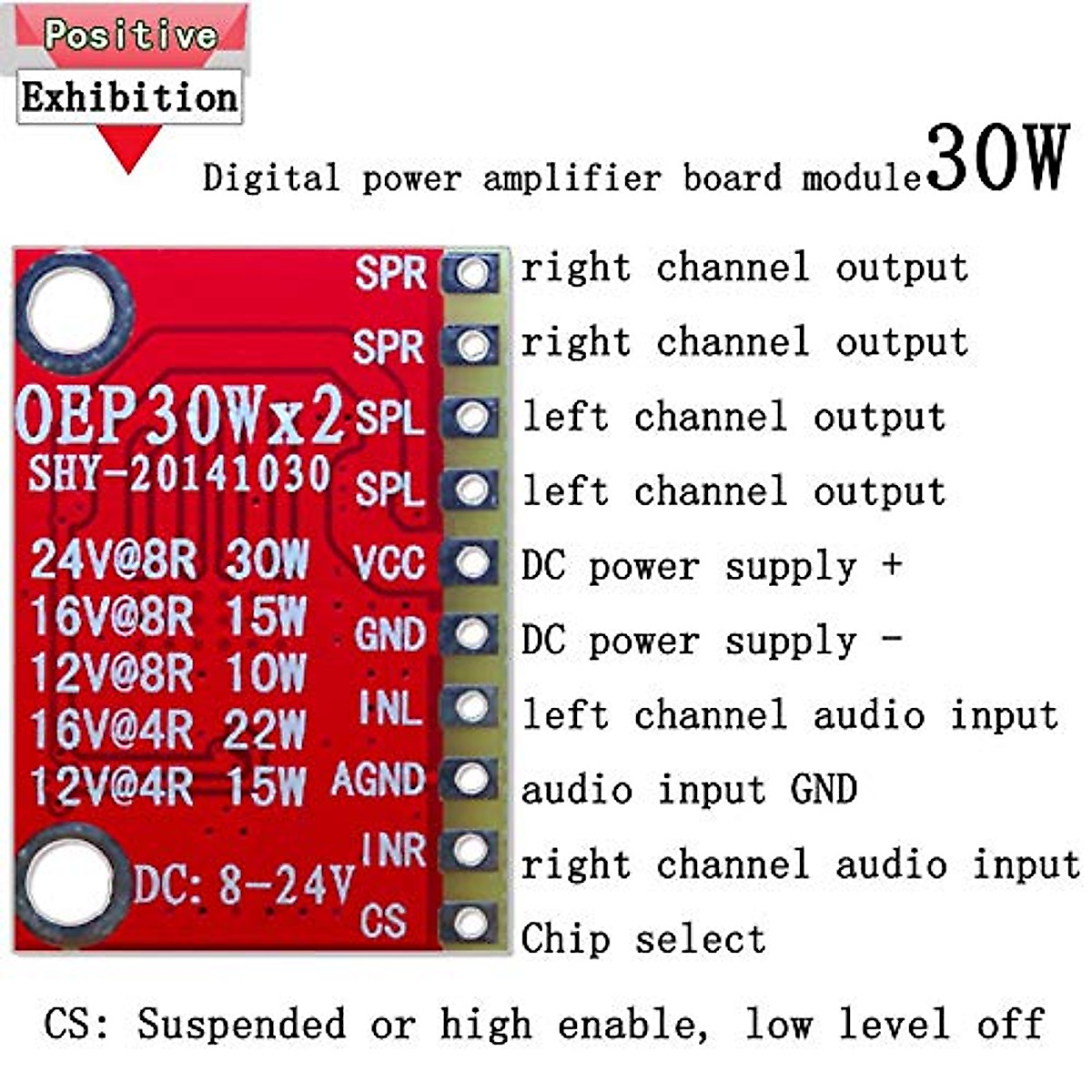 Comimark OEP30Wx2 Audio Module Class D Digital Power Amplifier Board Replace TDA8932 (1Pcs)