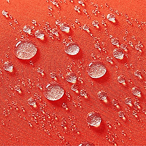 puredown® Outdoor Water Resistant Throw Pillows, Feathers and Down Filled Decorative Pillows for Couch Cushion Garden Bench 12 x 20 Inch, Set of 2, Orange