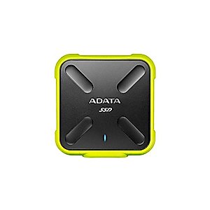 ADATA SD700 External SSD 1TB, Yellow, Military-Grade,(PX8/IP6X), 3 Years Warranty