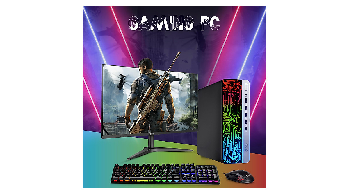 BTO RGB Gaming PC and Monitor Bundle - Intel Core i5-6th Gen, 16GB DDR4 ...