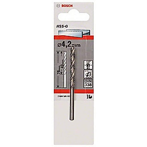 Bosch 2608585918 Metal Drill Bit Hss-G 4, 2mmx43mmx2.95In