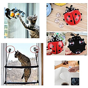 Ruiwaer 10pcs 60mm Large Suction Cups Use for Veg Ledge Shelf, Wreath, Sign, Christmas Ornament, Suncatchers, Decorations, Bird Feeder, Hanger, Windshield (Load-Bearing: 7 Pounds), Transparent