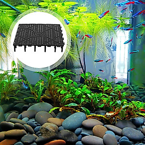 Hemobllo 40 Pcs Bottom Filter Canister Filters for Aquarium Fish Tank Stand Fish Tank Gravel Fish Tank Aquarium Under Gravel Bakki Shower Clapboard Bottom PVC Divider