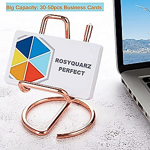 ROSYQUARZ Cell Phone Stand for Desk, Small Metal Mobile Phone Stand Holder, Cute Rose Gold Cell Phone Display Holder, Phone Dock Compatible with All Mobile Phones, iPhone, Switch, iPad, Kindle