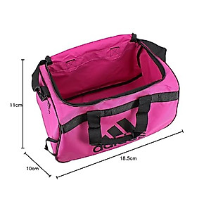 adidas Diablo Small Duffel, Sports Duffle Gym Bags for Men or Women, Intense Pink/Black, One Size
