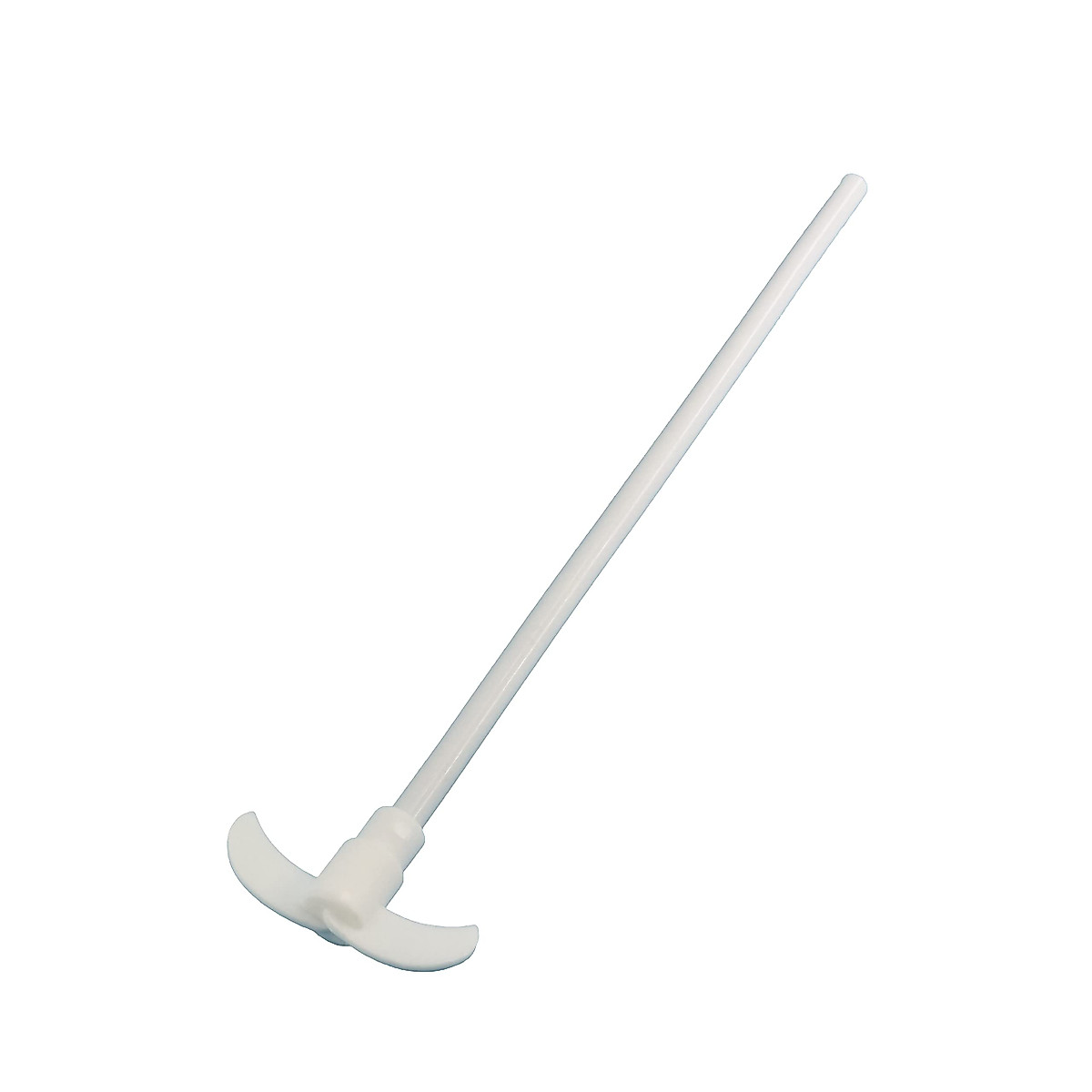 LUERFLEX PTFE Overhead Stirrer Electric Stirring Rod Stirrier Mixer Shaft with Foldable Paddle for Lab (350MM-80MM-7MM)
