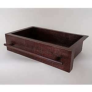 Copper Farmhouse Kitchen Sink with Towellbar