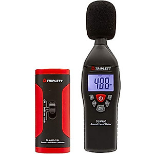 Triplett SLM400-KIT Decibel Sound Level Meter with Calibrator, 35 to 130dB