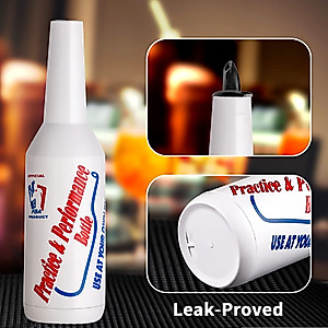 Flair Bottle - 5pcs Flair Bartender Kit, 2 Flair Bottle, 1 Boston Shaker, Practice & Performance Bottle - FLKT0004 (5pcs Set)