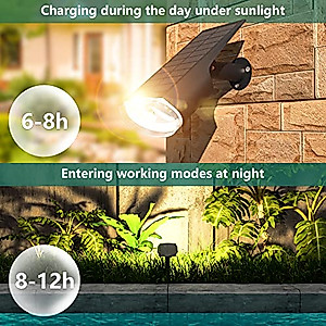 Anxbbo Solar Color Changing Spot Lights Outdoor, Waterproof 7 Colors16 LED Solar Landscape Spotlights, Solar Powered Multicolour Lights for Yard, Garden, Pathway, House, Christmas, 1 Pack