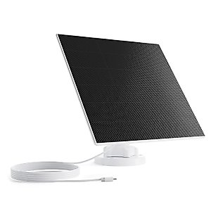 Dzees 5W Solar Panel for Wireless Outdoor Security Camera, Compatible with Rechargeable Battery Powered Camera, Continuous Solar Power for Camera, Waterproof, Reliable and Non-Stop Green Charging