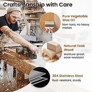 20" Teak Folding Shower Seat Wall Mounted, Fold Down Shower Seat for Inside Shower, Home Care Teak Folding Shower Seat, Wall Mounted Shower Bench with 400 Lb. Weight Capacity