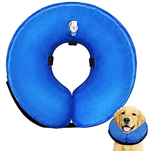 Dog Cone Collar for Small Medium Large Dogs After Surgery, Inflatable Dog Neck Donut Collar, Adjustable Dog Cone, E-Collar for Dogs Recovery, Soft Dog Cones Alternative, Protective Pet Cones for Dogs