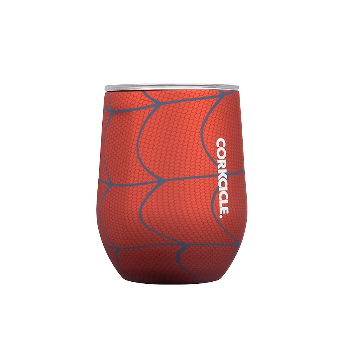 Corkcicle Spiderman Stemless Wine Glass Tumbler, Triple Insulated Stainless Steel, Easy Grip, Non-slip Bottom, Keeps Beverages Chilled for 9 Hours, 12 oz