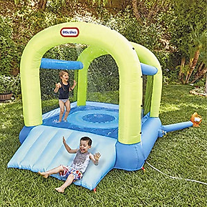 Little Tikes Splash n' Spray Indoor/Outdoor 2-in-1 Inflatable Bouncer, 108.00”L x 84.00”W x 82.25”H
