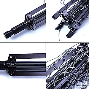 MYOYAY Rotary Outdoor Umbrella Drying Rack Umbrella Rotary Dryer Clothes Line Protective Cover 4 Arms with 165ft Clothesline Outdoor