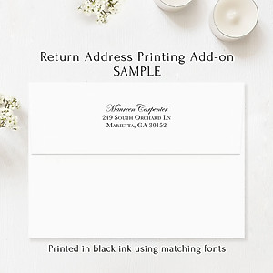 Hello Love Goods White Floral and Greenery Funeral Thank You Cards, Sympathy Acknowledgement Cards, 4.25x5.5 Flat Bereavement Notes with Envelopes