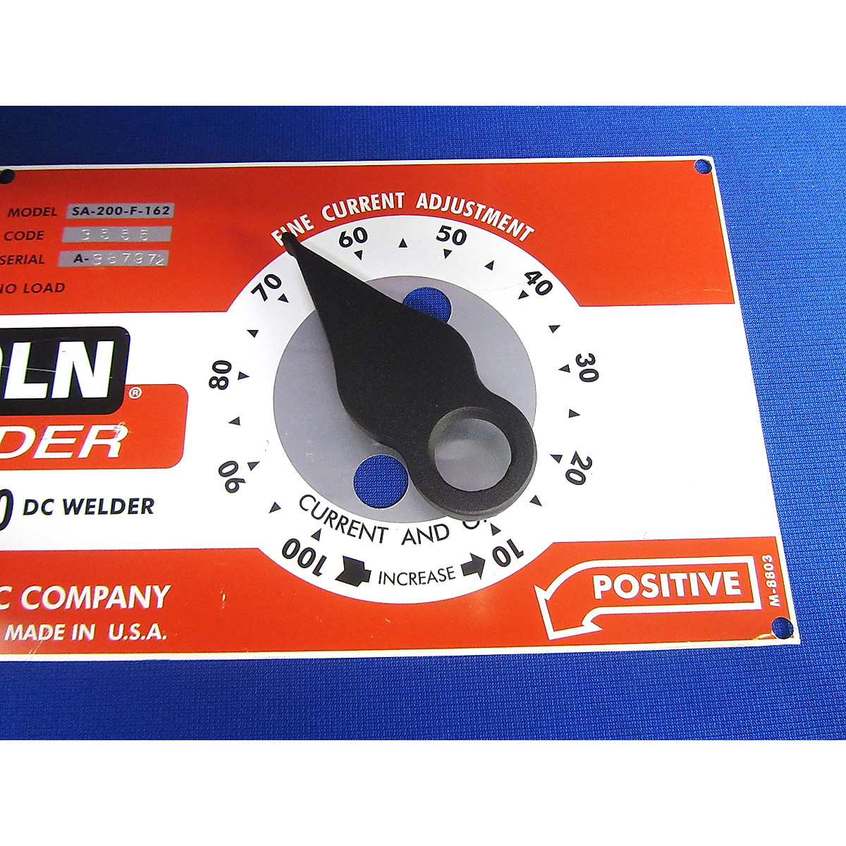 High Speed Engineering Lincoln Welder Sa 200 Control Knobs Shorthood and Redface Old Style