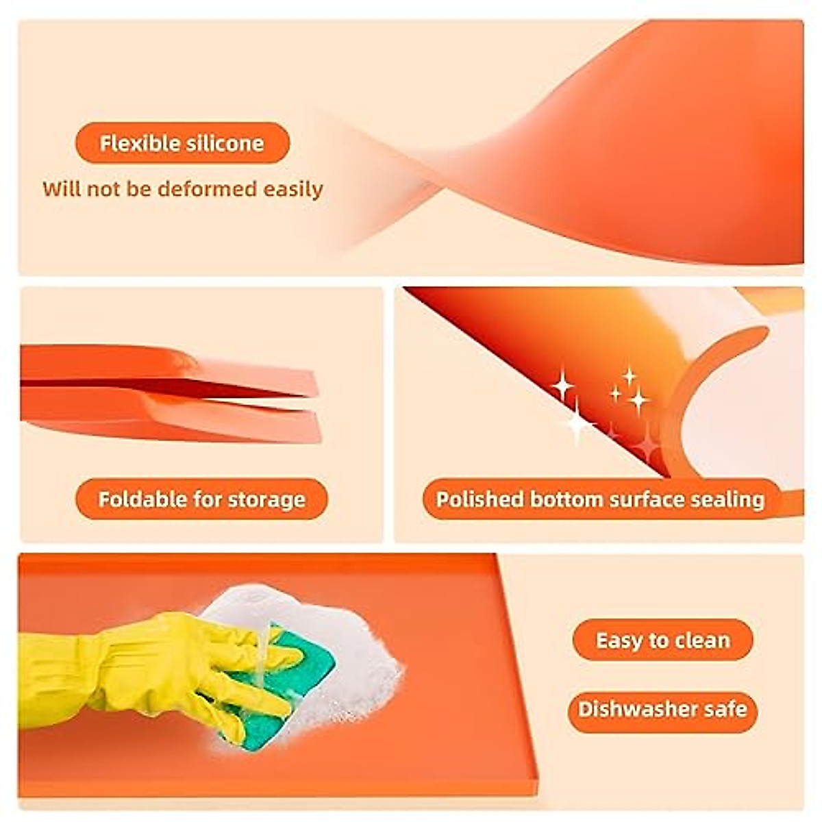 Silicone Griddle Cover for Blackstone 36 inch Griddle, 100% Food Grade Silicone Mat, Silicone Griddle Mat for Blackstone Flat Top Griddle, Griddle Protective Mat Cover, Outdoor Griddle Protector