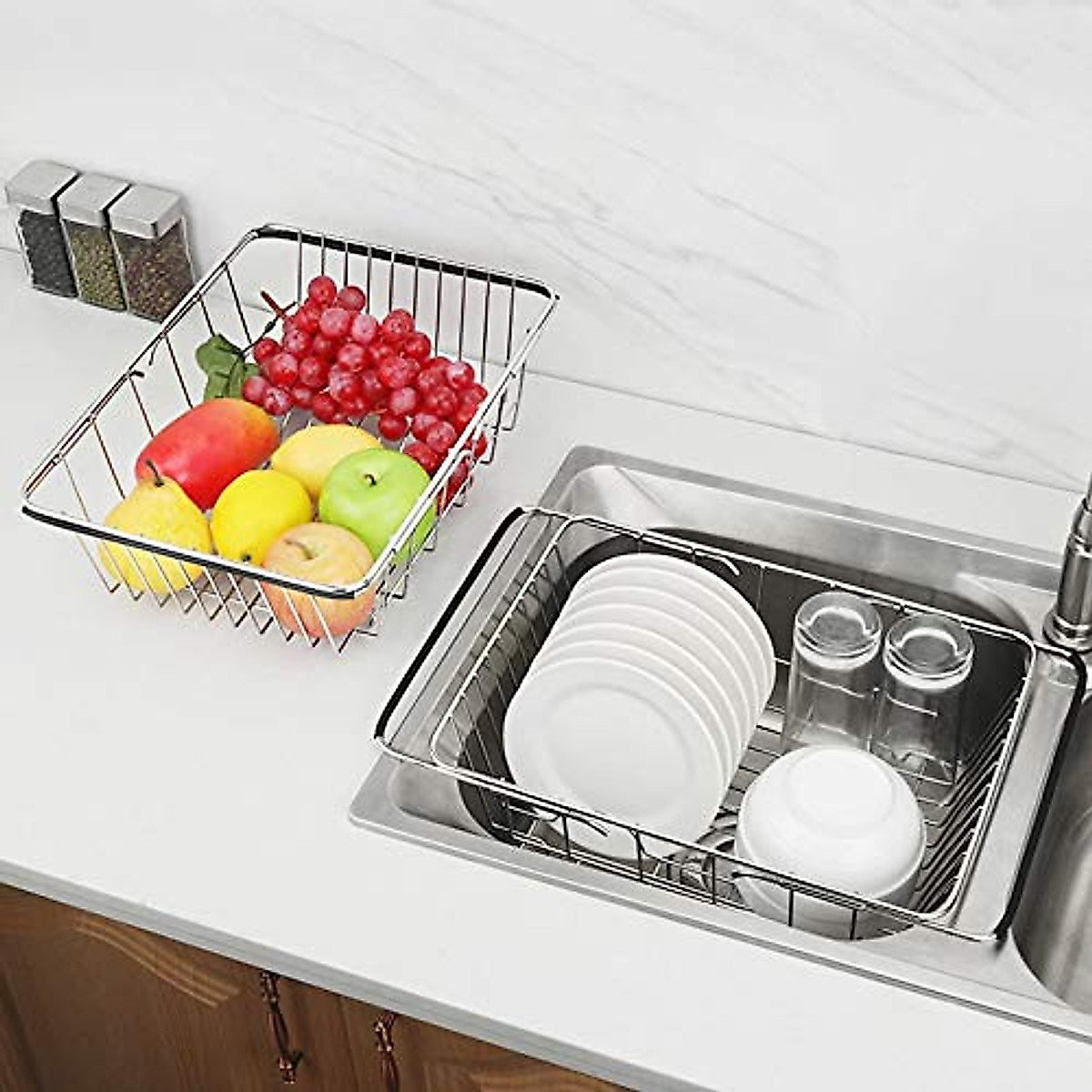 1Pcs Kitchen Racks for Storage-Kitchen Cupboard Organizers for Cups-Kitchenaid Dish Drainer Drying Rack-Plate and Bowl Organizer for Cabinet-Kitchen Rack for Utensils-Kitchen Racks and Shelves