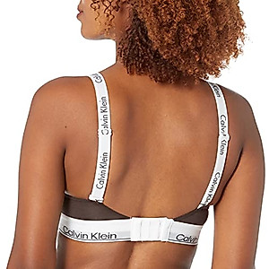 Calvin Klein Women's Modern Cotton Naturals Lightly Lined Wireless Bralette, Woodland, Medium
